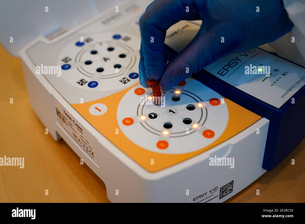 The EasyVid device, specifically designed and adapted to accurately ...