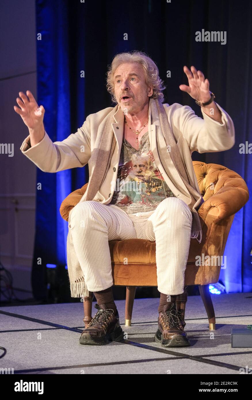 Berlin, Germany. 14th Jan, 2021. Presenter Thomas Gottschalk at the ...