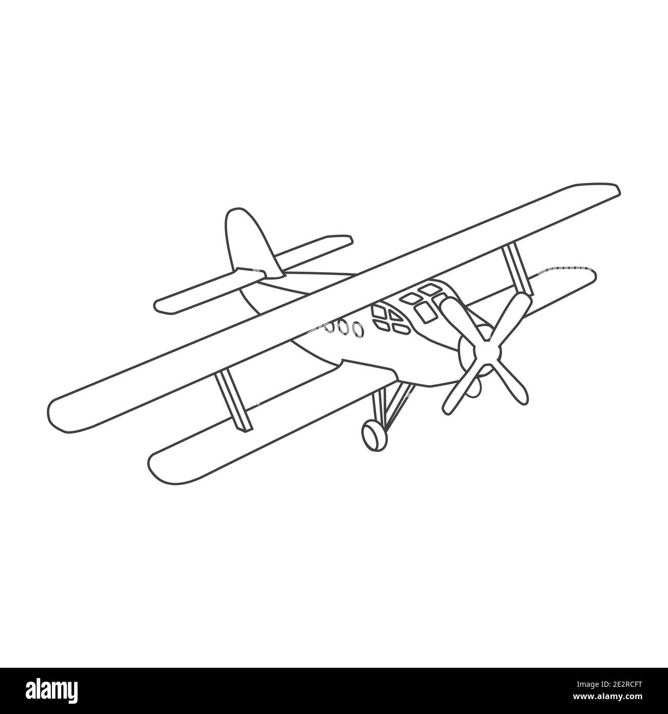 Air Cargo flies across the sky. Delivery of goods. Simple drawing ...