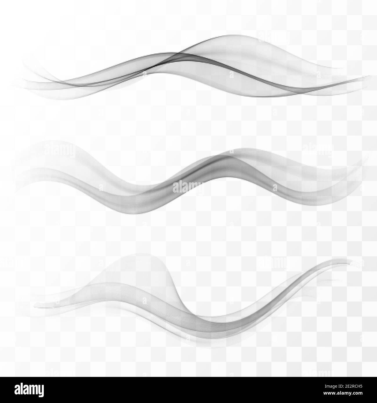Grey gradient speed lines abstract Web header swoosh waves. Vector ...