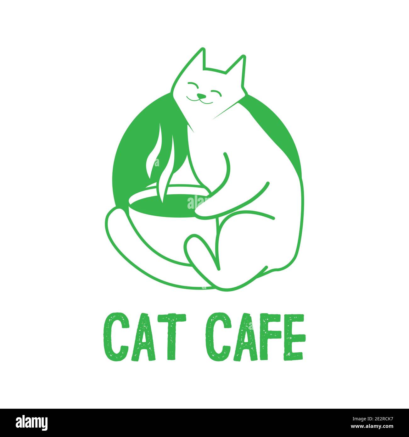 Vector logo of a cafe with Pets, cats Stock Vector Image & Art - Alamy