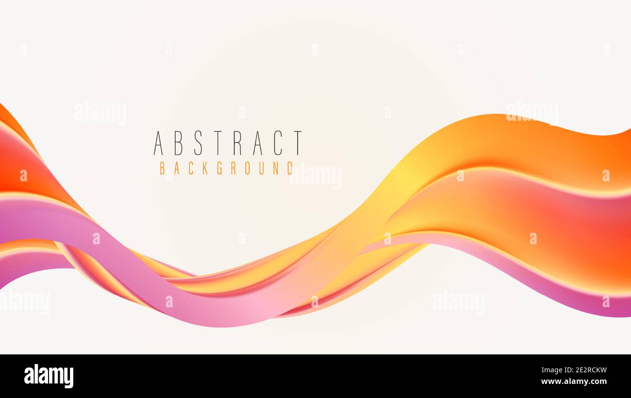 Abstract shape in the rainbow colors Flows wave Vector Stock Vector ...