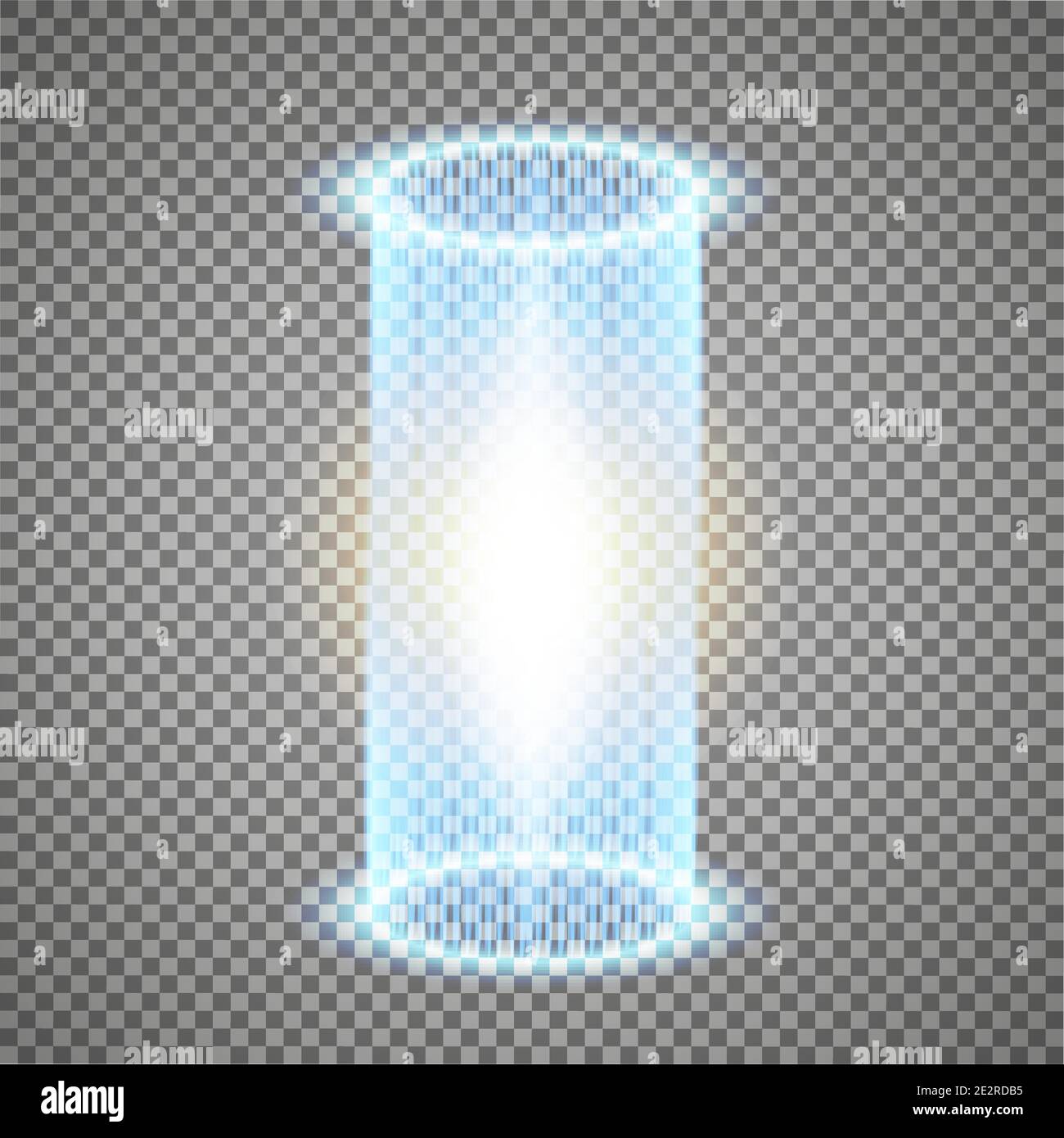 Magic fantasy portal. Futuristic teleport. Light effect. Blue candles ...