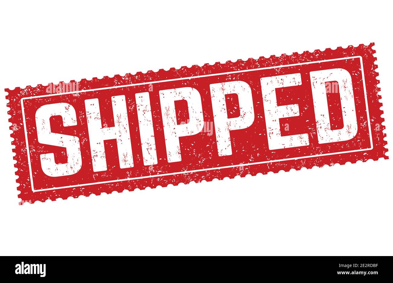 Shipped grunge rubber stamp on white background, vector illustration ...