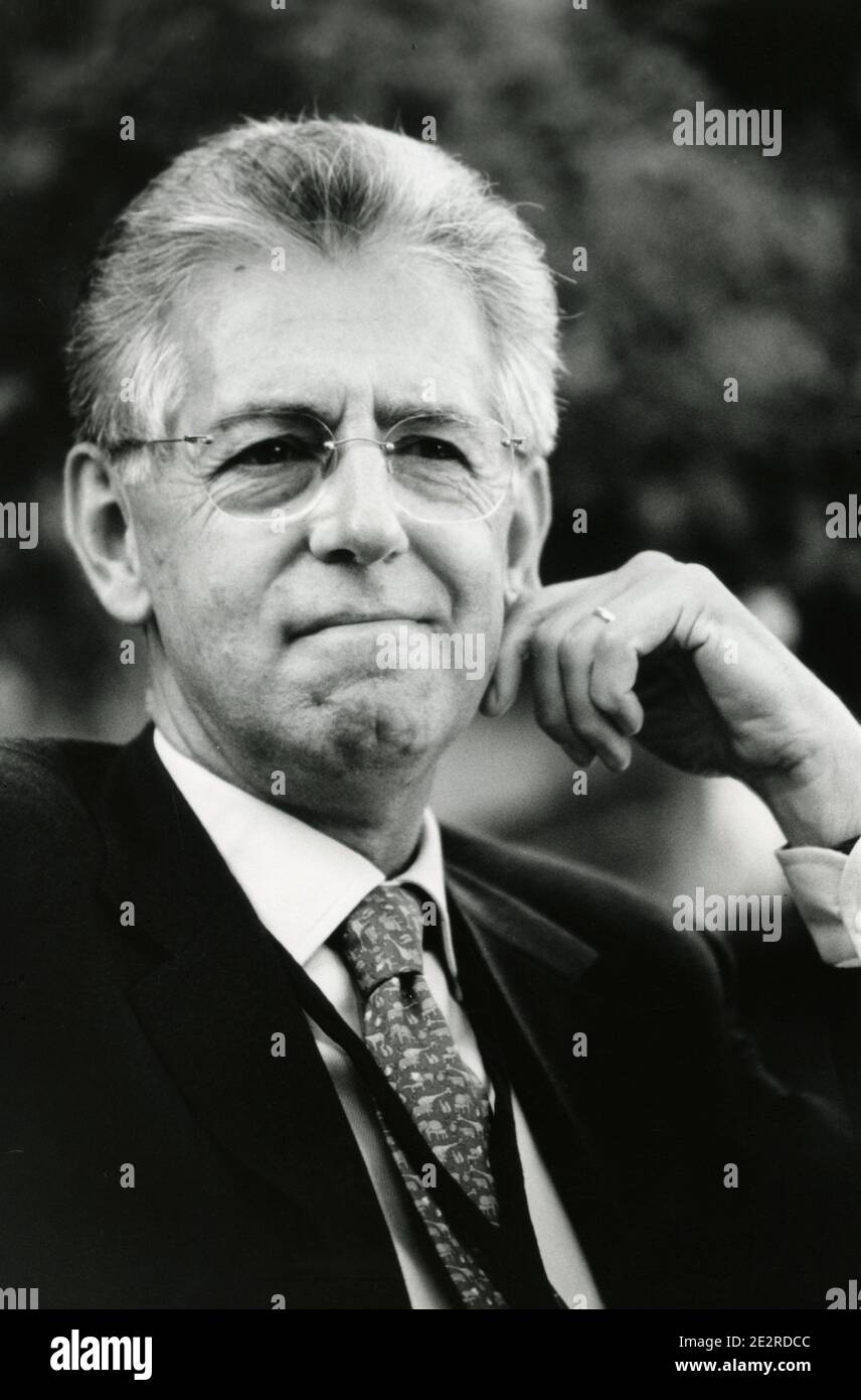 Italian economist and former Prime Minister Mario Monti, 2000s Stock ...