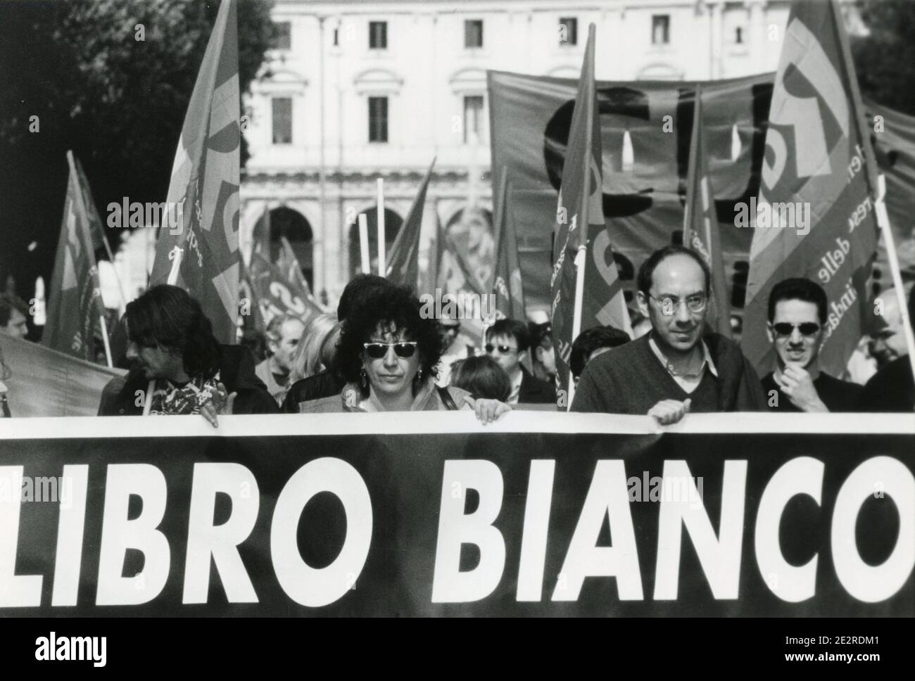 Italian left wing parties demonstration, 2000s Stock Photo - Alamy