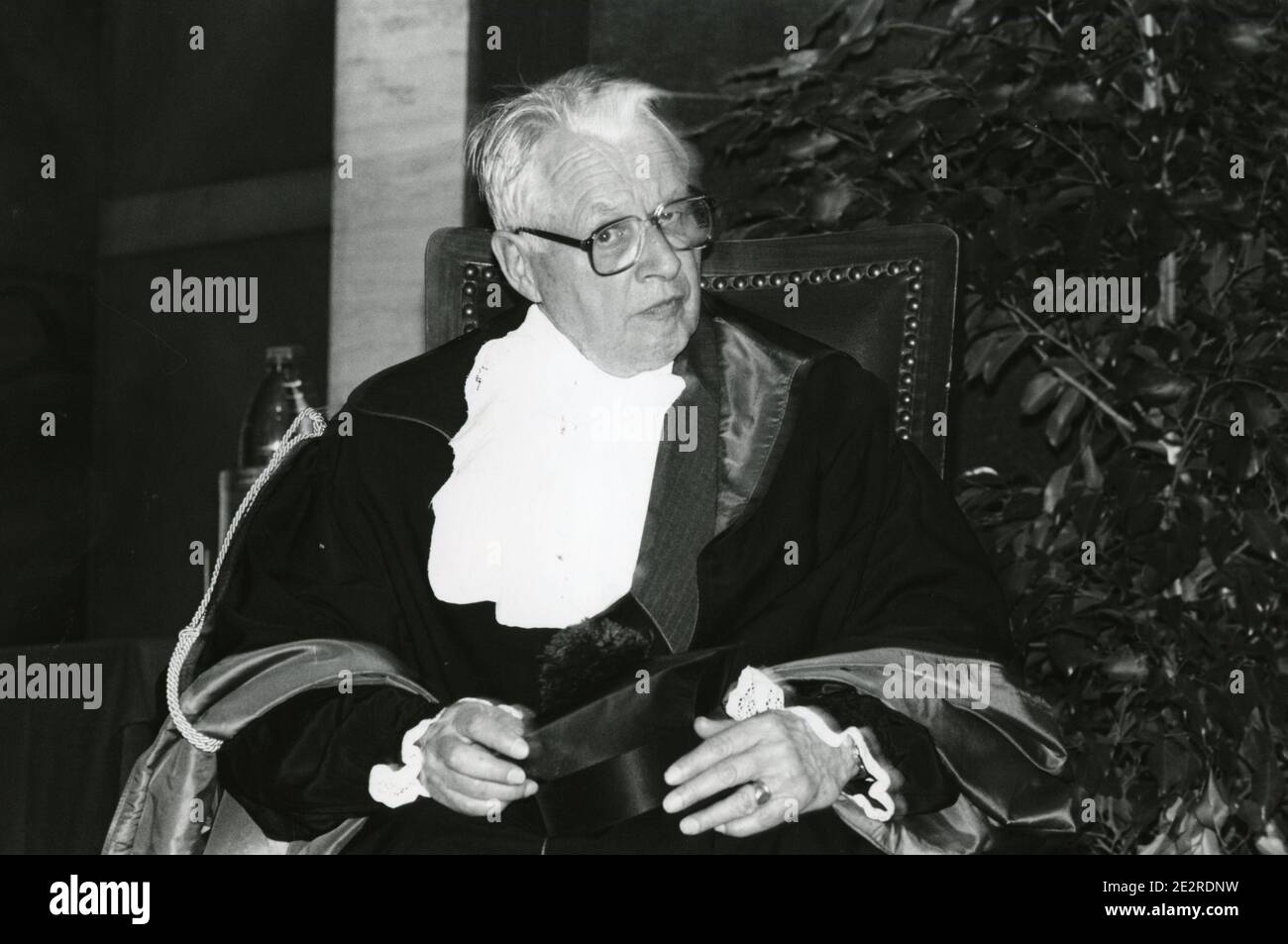 Swiss Romance studies scholar and linguist Max Pfister, 2000s Stock ...