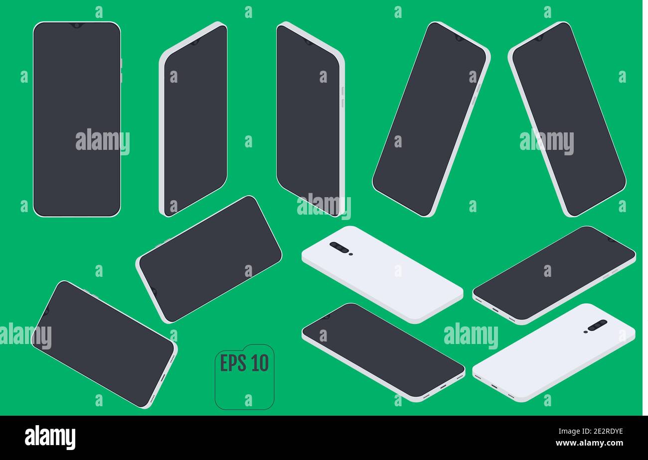 Smartphone side view Stock Vector Images - Alamy