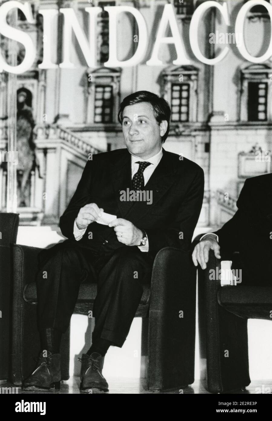 Italian politician and former President of the EU Parliament Antonio ...