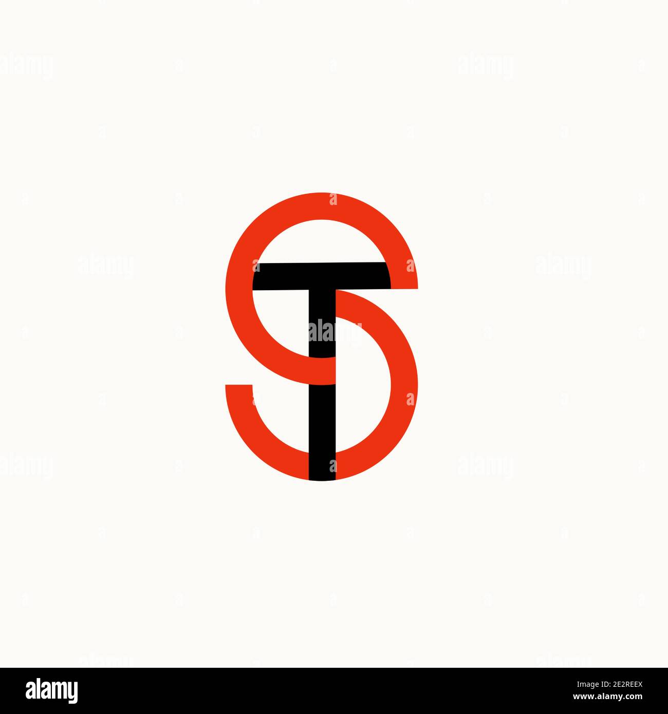 TS monogram logo. Decorative Ts minimalist initials in circles shape, icon for any company or ...