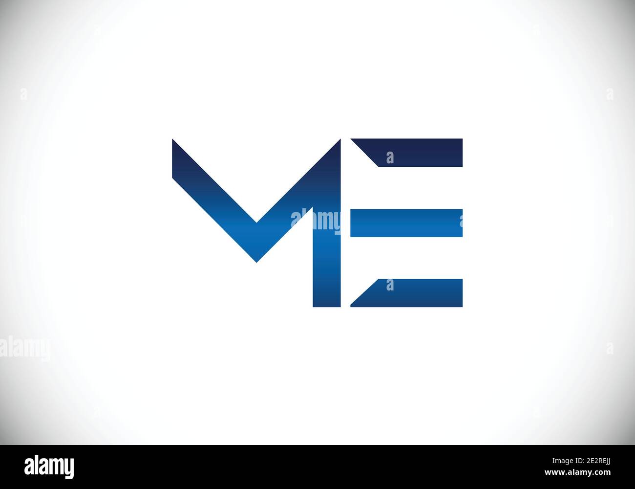 Initial Monogram Letter M E Logo Design Vector Template. M E Letter ...