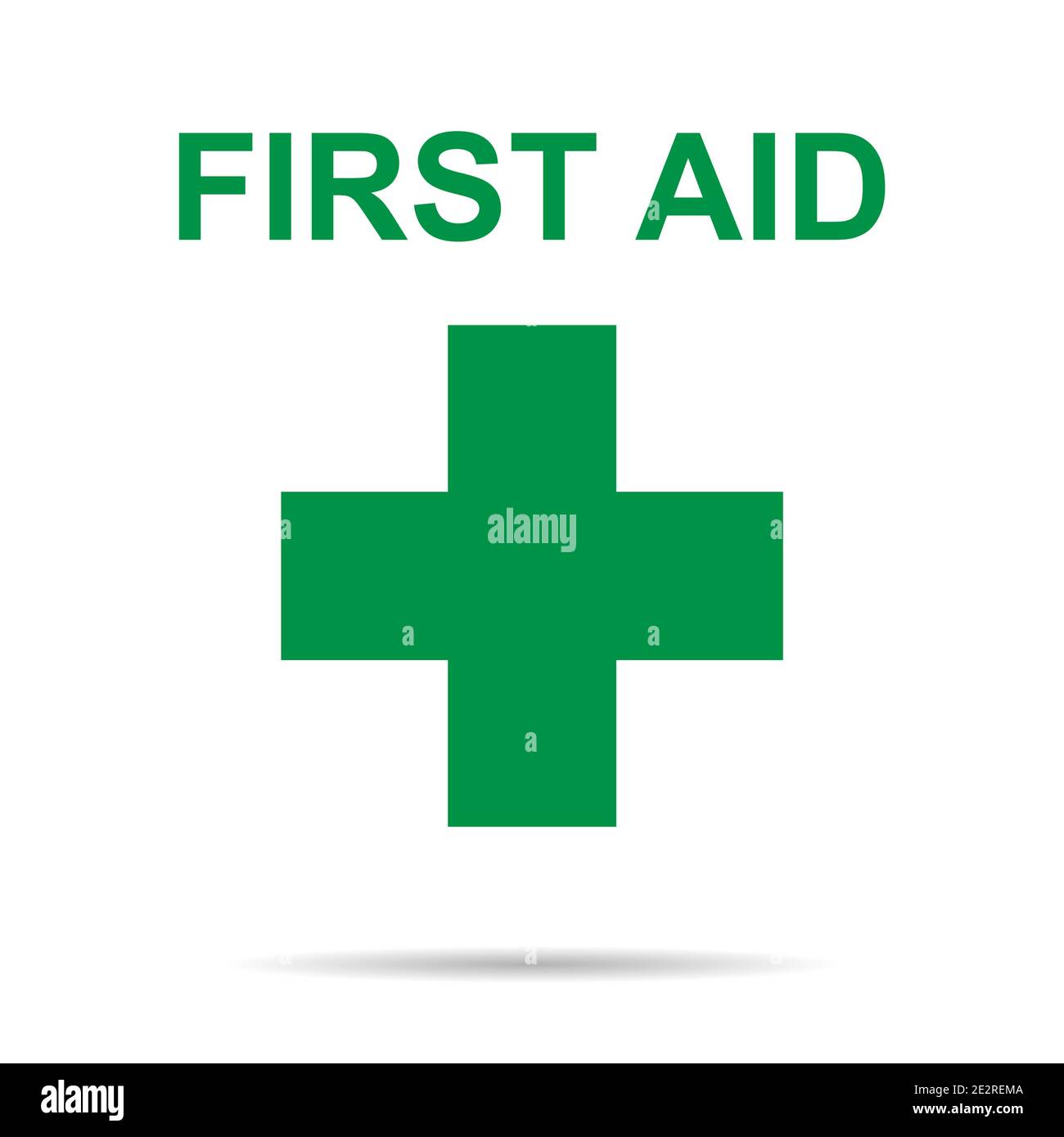 First aid sign, health cross medical symbol, medicine emergency ...