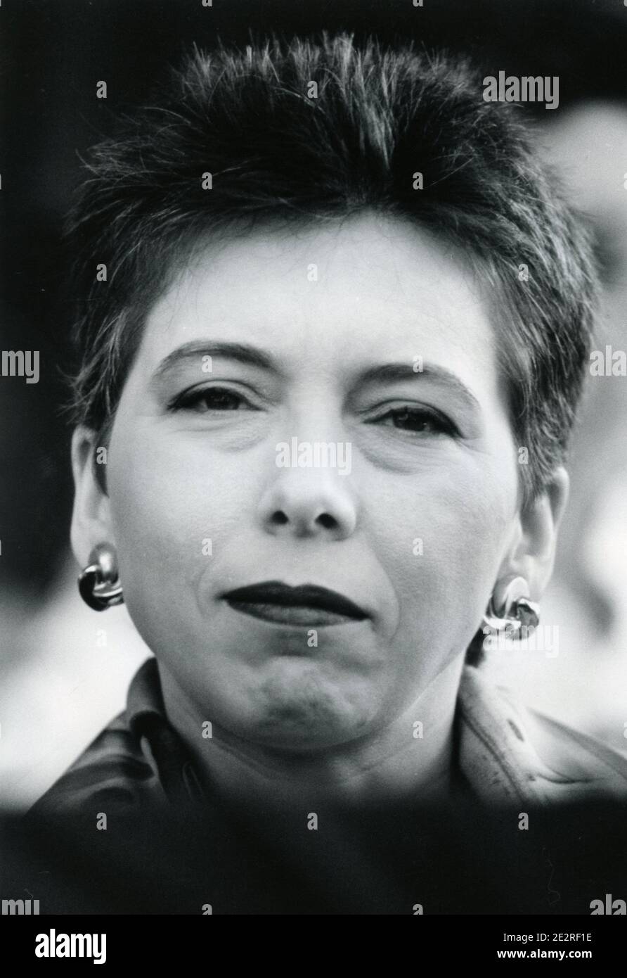 Italian journalist, television presenter, and politician Irene Pivetti ...