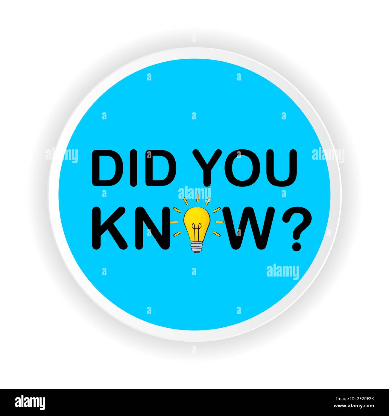 Did you know Speech Bubble Background with Idea Light Bulb Icon Vector ...