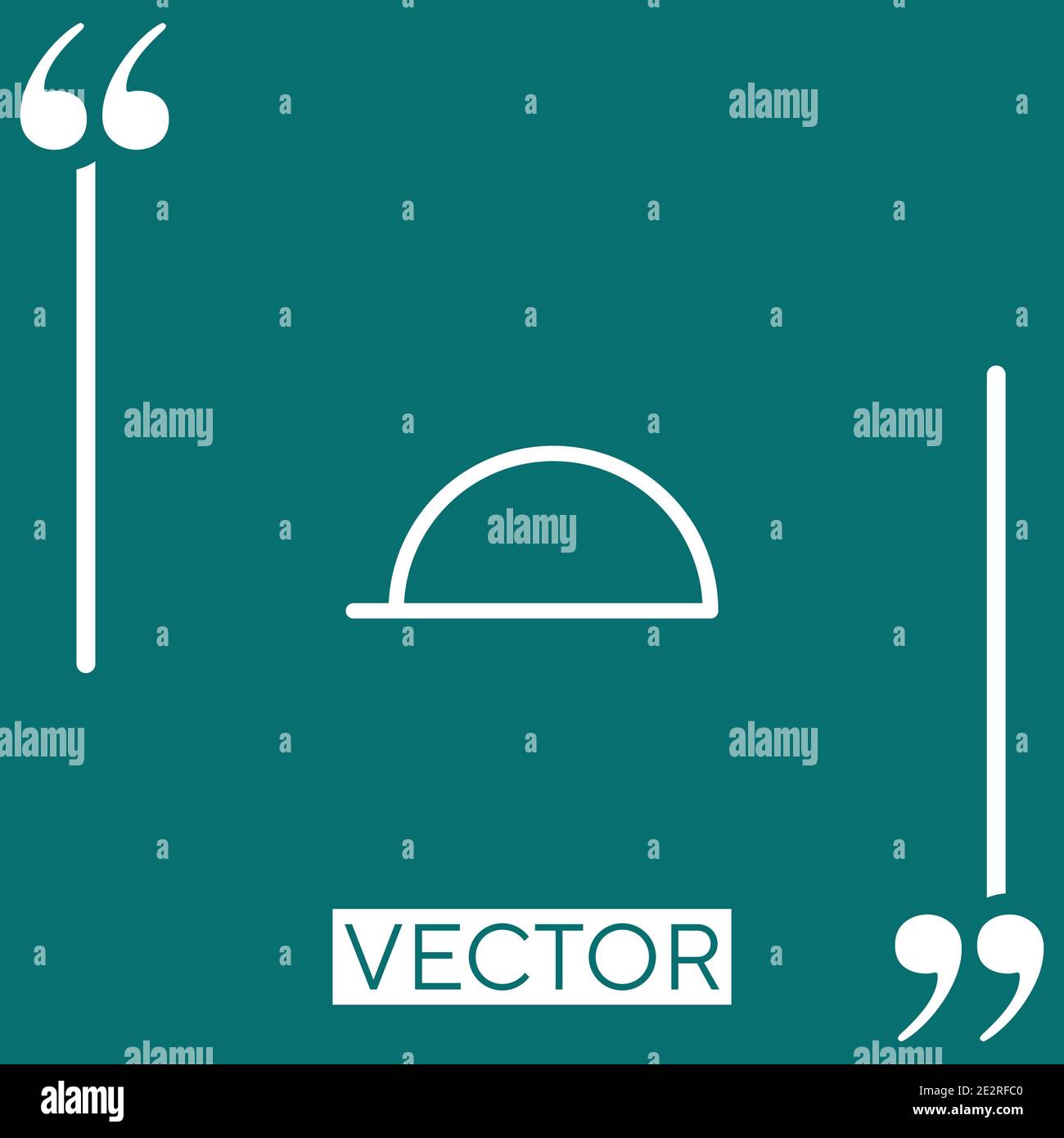 inverted bowl outline vector icon Linear icon. Editable stroke line ...