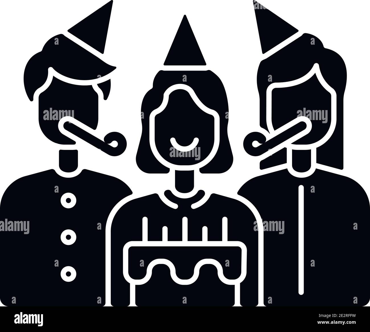 Black family birthday party Cut Out Stock Images & Pictures - Alamy