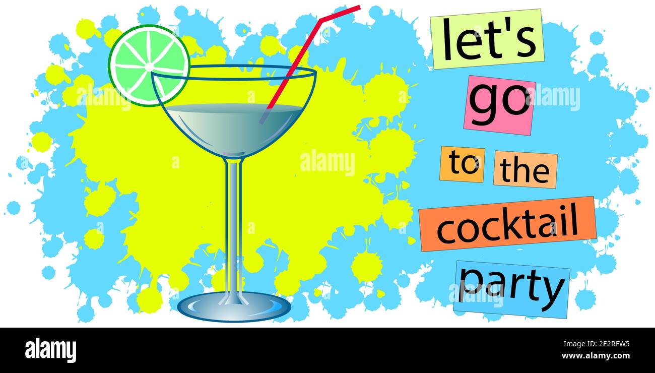 Green cocktail drink Stock Vector Images - Alamy