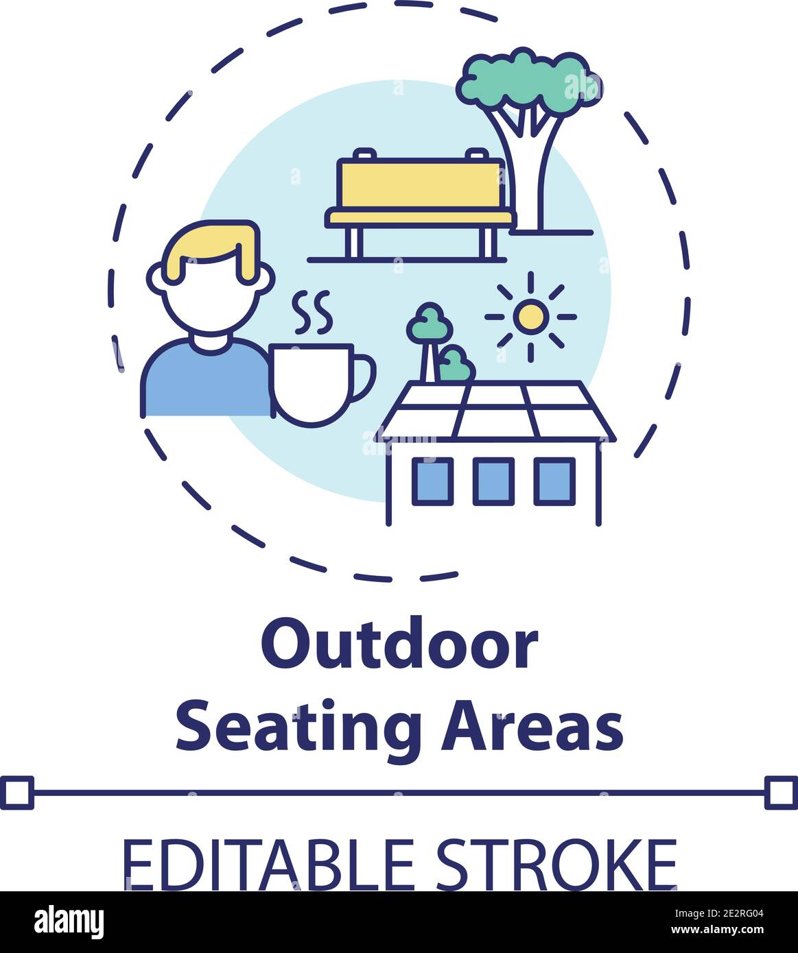 Seating area garden Stock Vector Images - Alamy