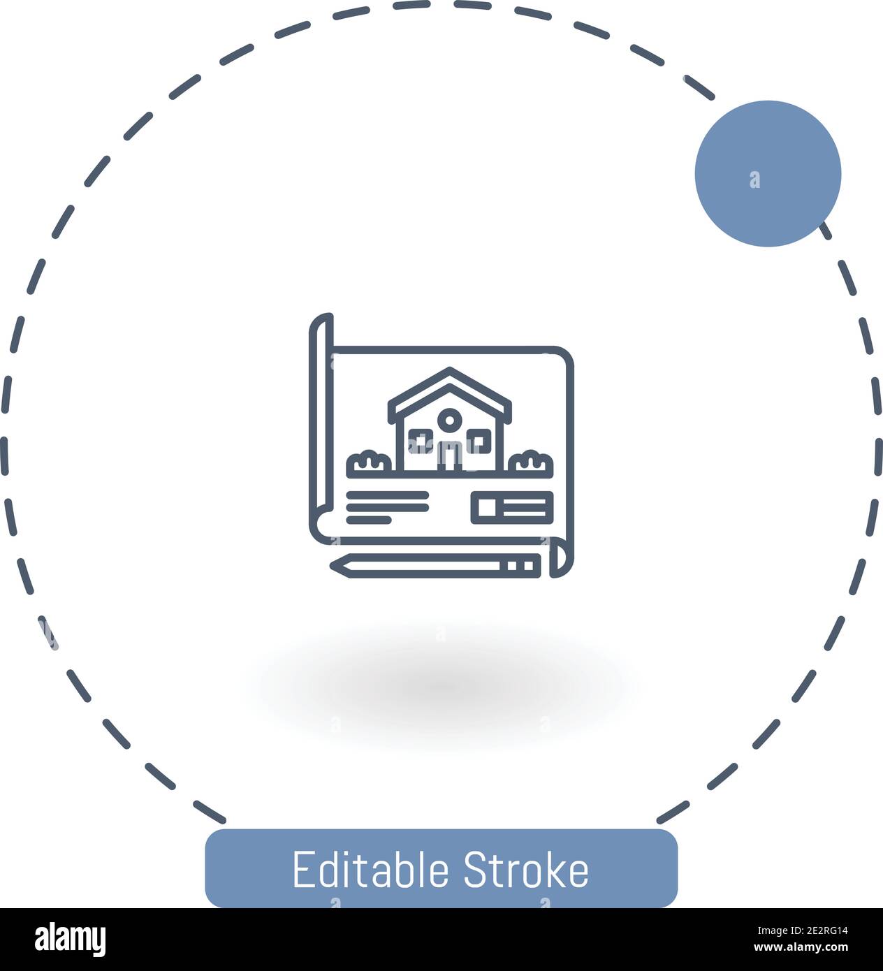 architect vector icon editable stroke outline icons for web and mobile ...
