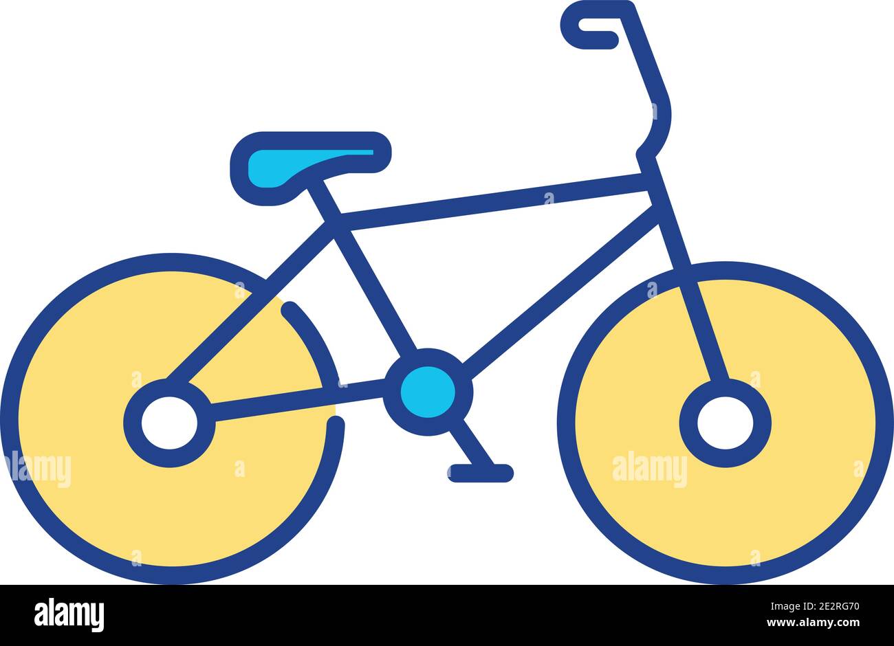 Bicycle RGB color icon Stock Vector Image & Art - Alamy