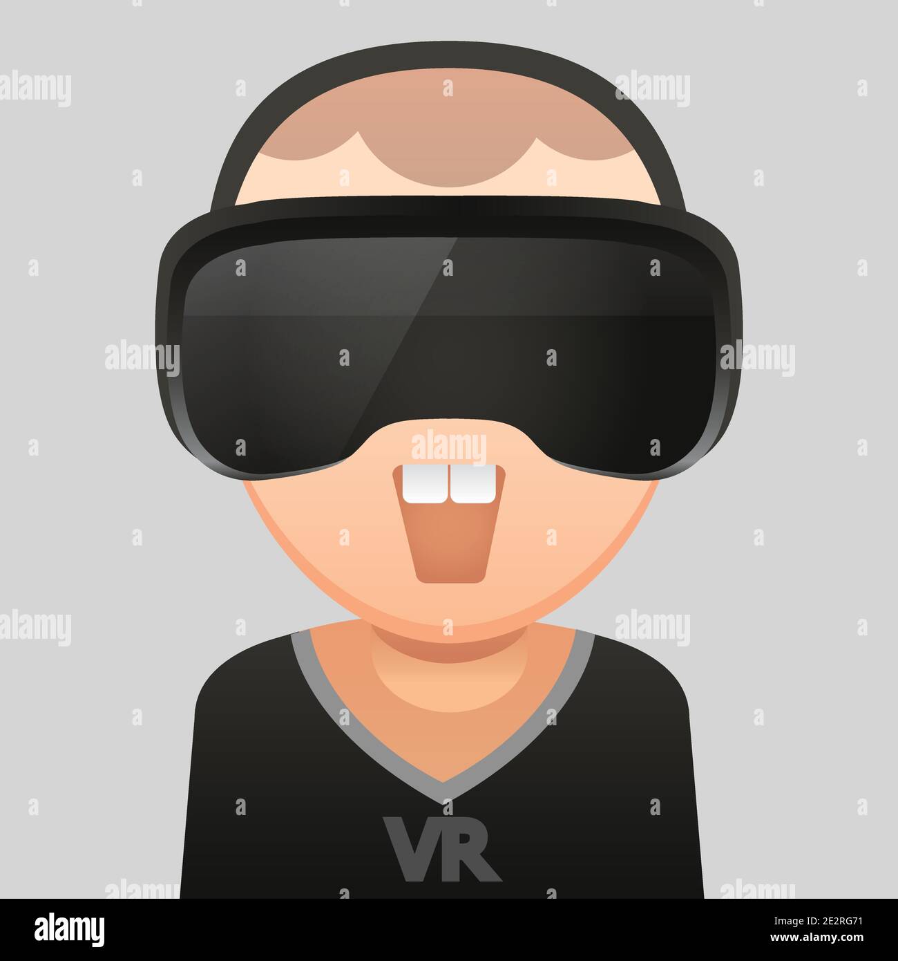 Virtual Reality glass headset ,Vector flat design Stock Vector Image ...