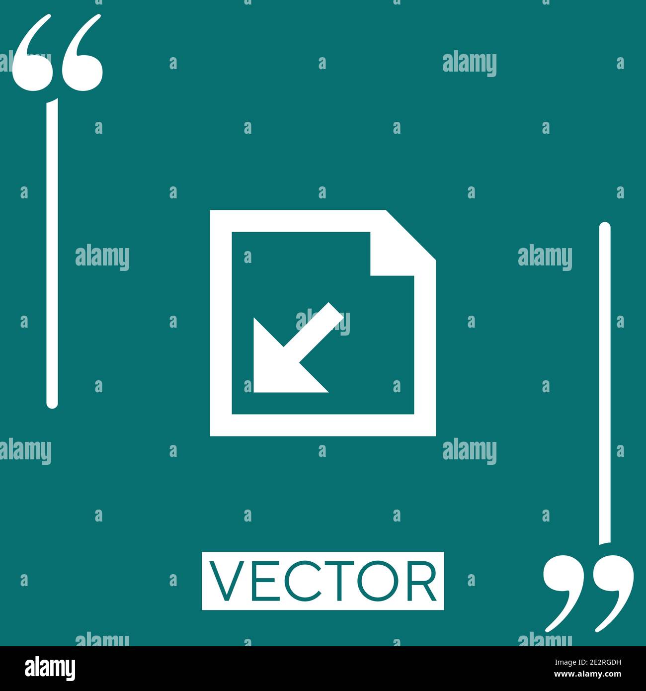insert vector icon Linear icon. Editable stroke line Stock Vector Image ...