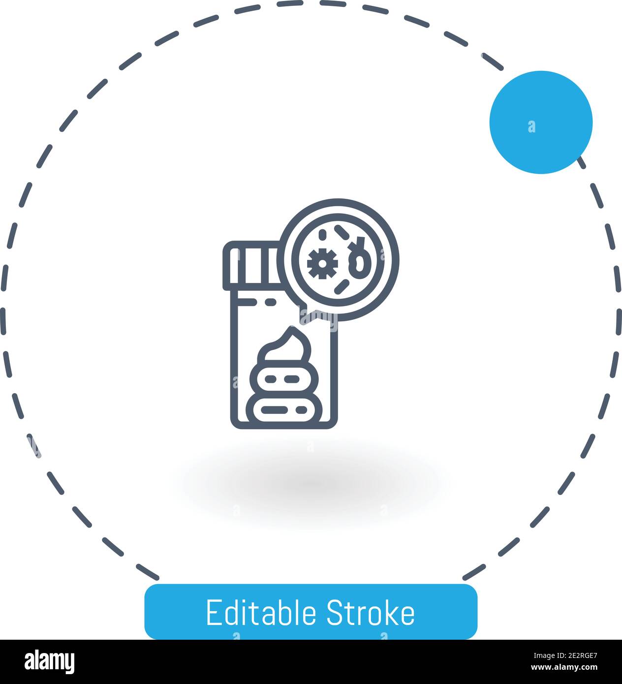 feces vector icon editable stroke outline icons for web and mobile ...