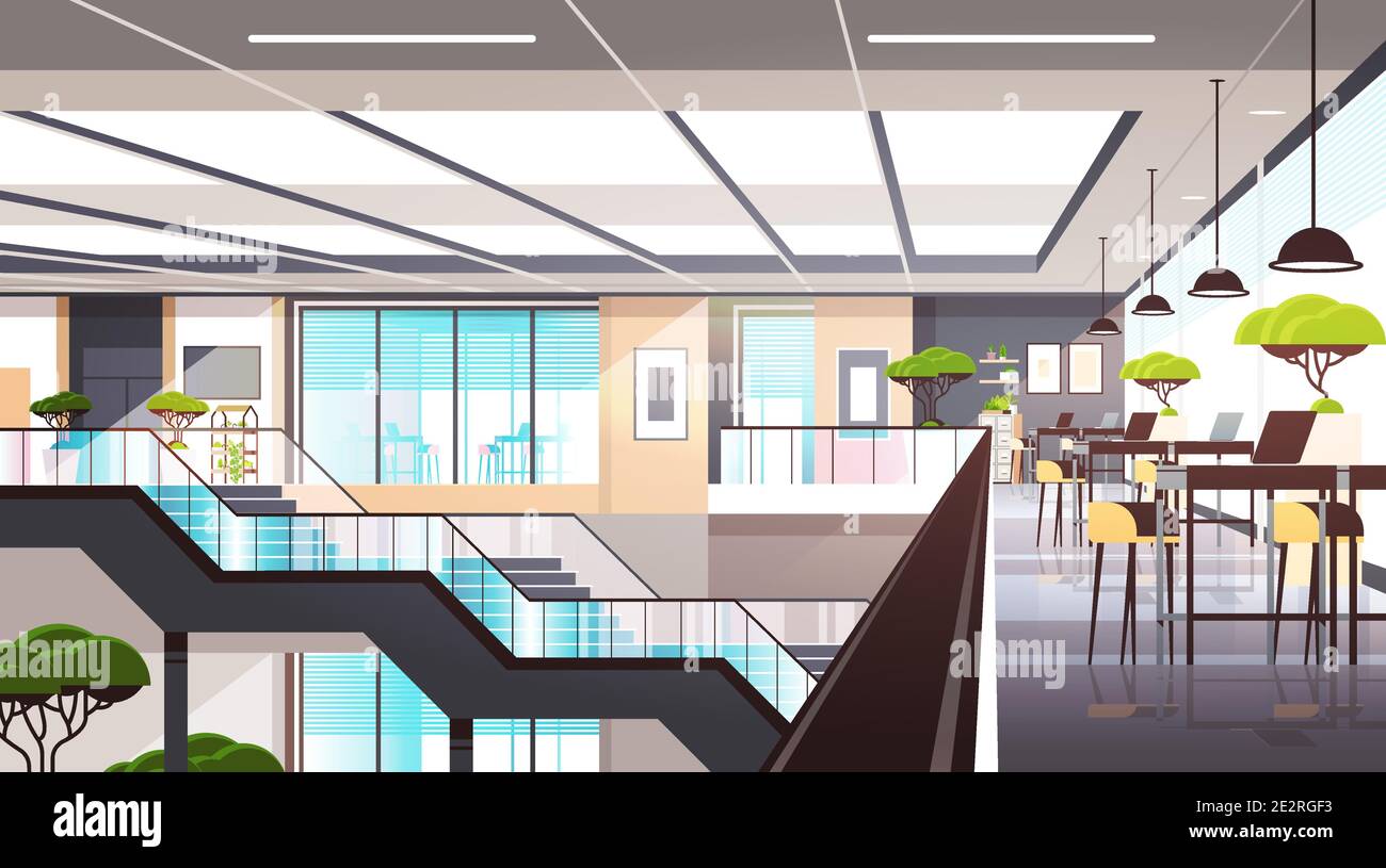 empty coworking space interior modern smart working office creative ...