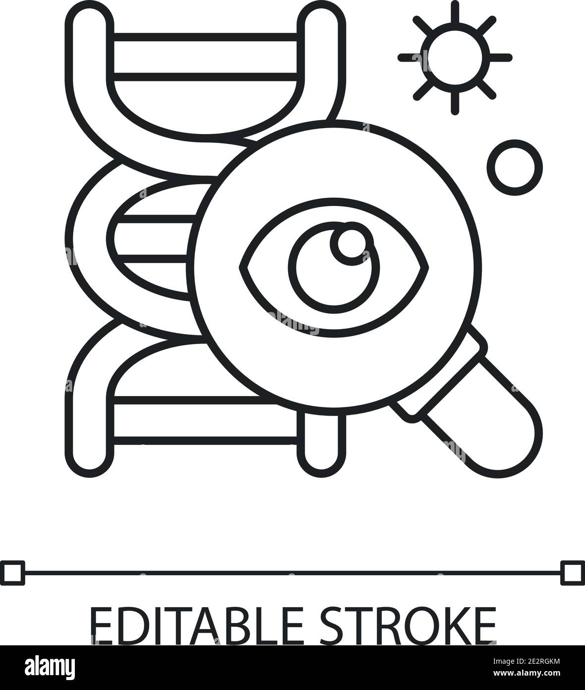 Genetic research linear icon Stock Vector Image & Art - Alamy