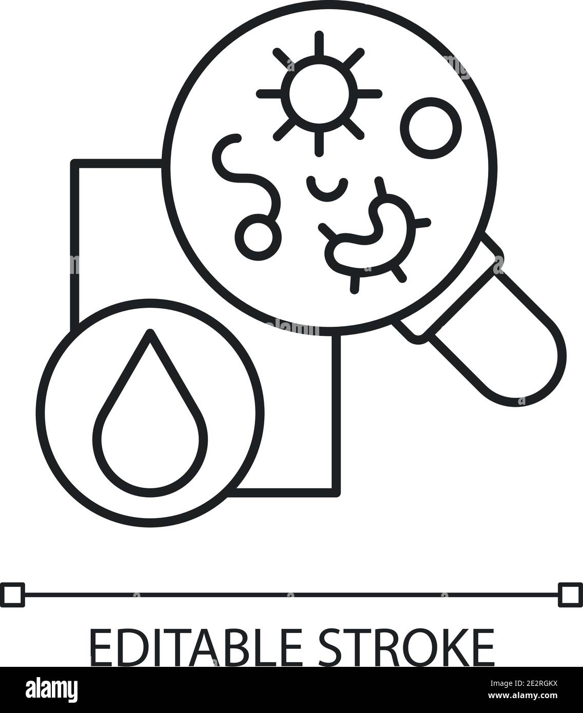 Microbiology linear icon Stock Vector Image & Art - Alamy