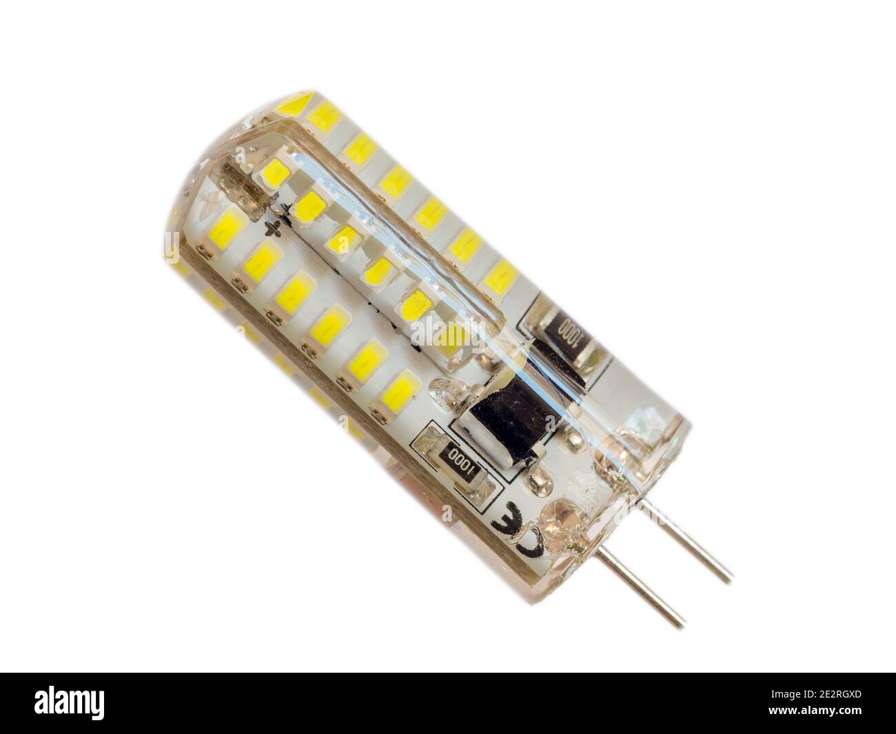 LED bulb on white background Stock Photo - Alamy
