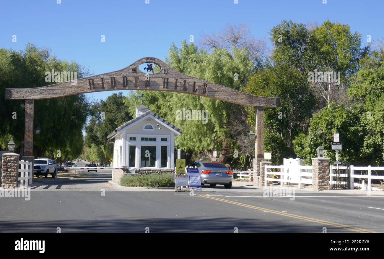 Hidden Hills, California, USA 14th January 2021 A general view of ...
