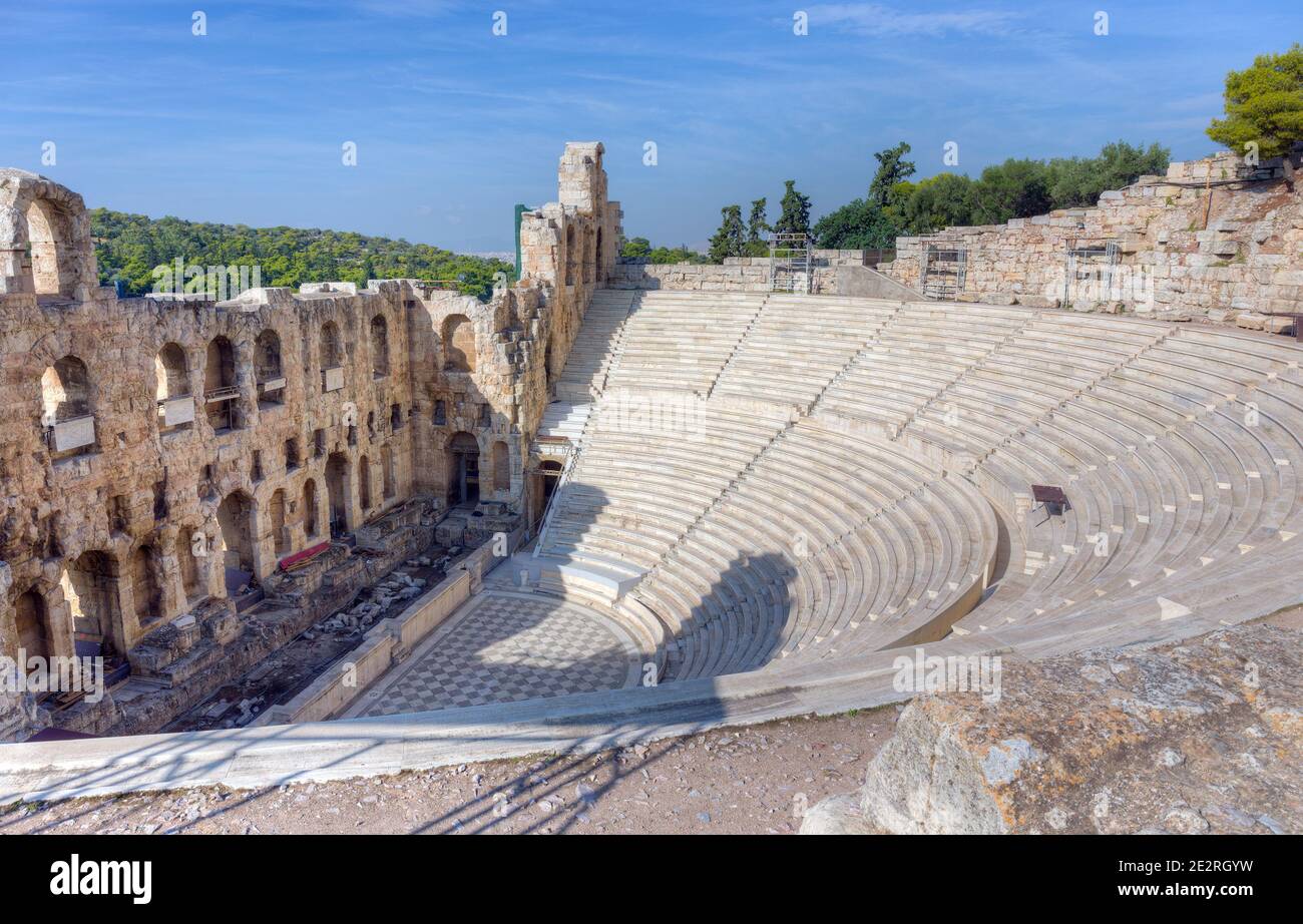 The Odeon of Herodes Atticus, Athens, Greece Stock Photo - Alamy