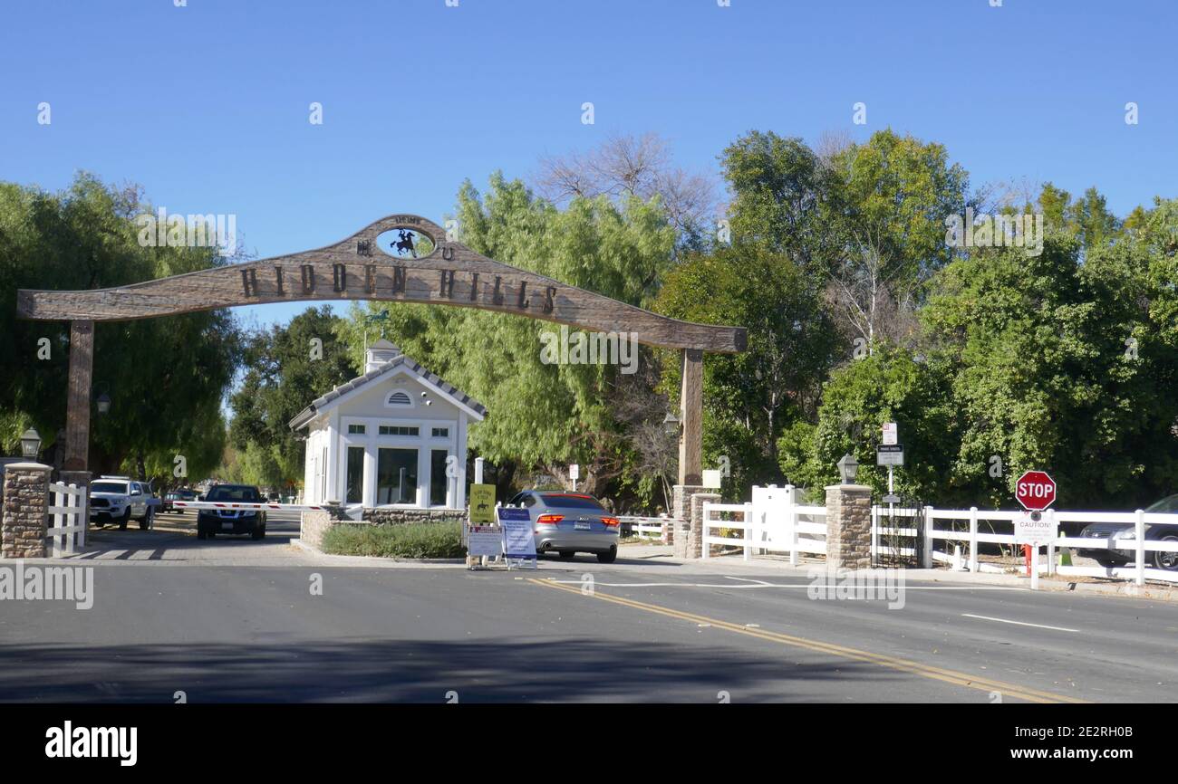 Hidden Hills, California, USA 14th January 2021 A general view of ...
