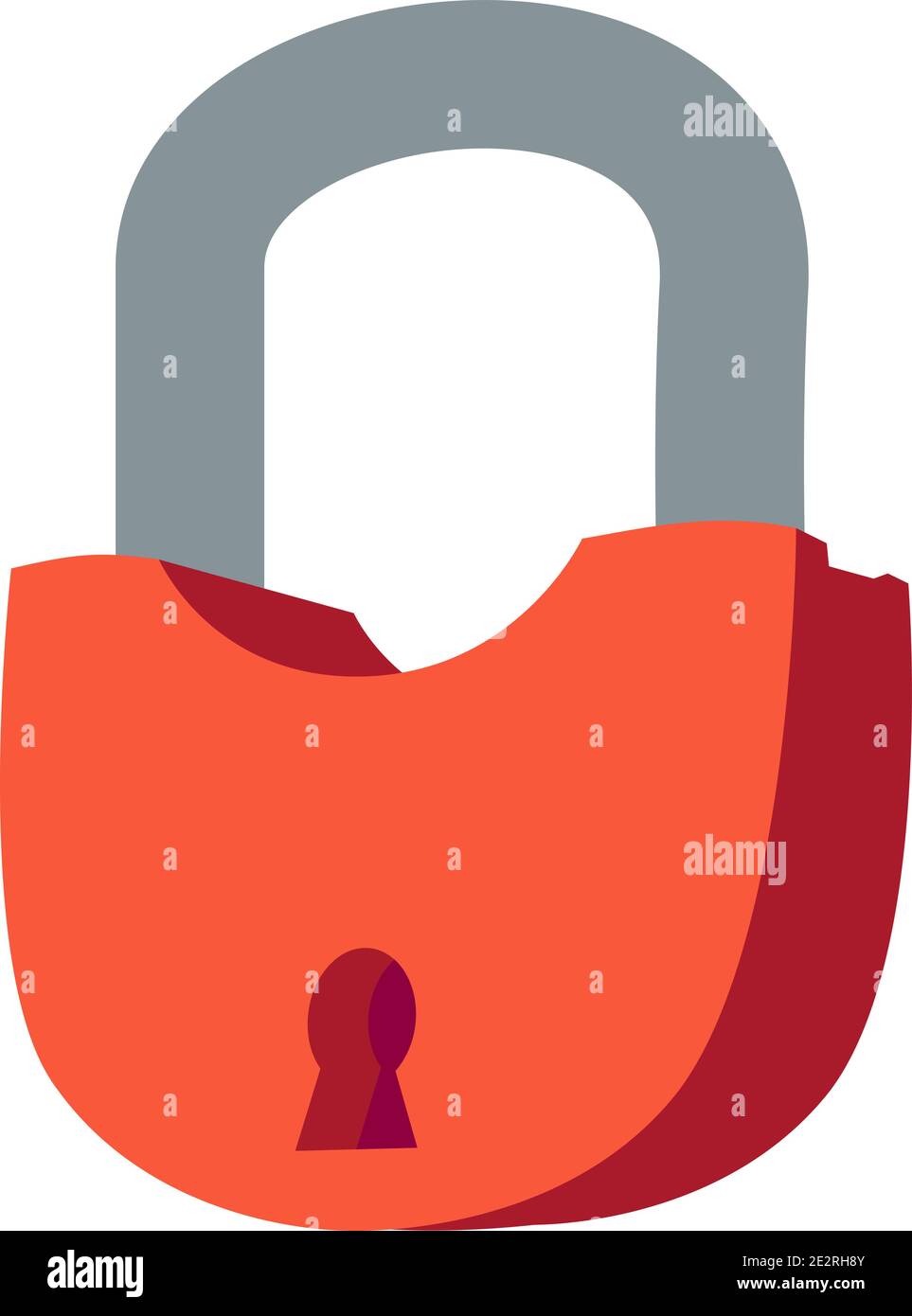 Lock isometric icon isolated vector illustration, protection and safety ...