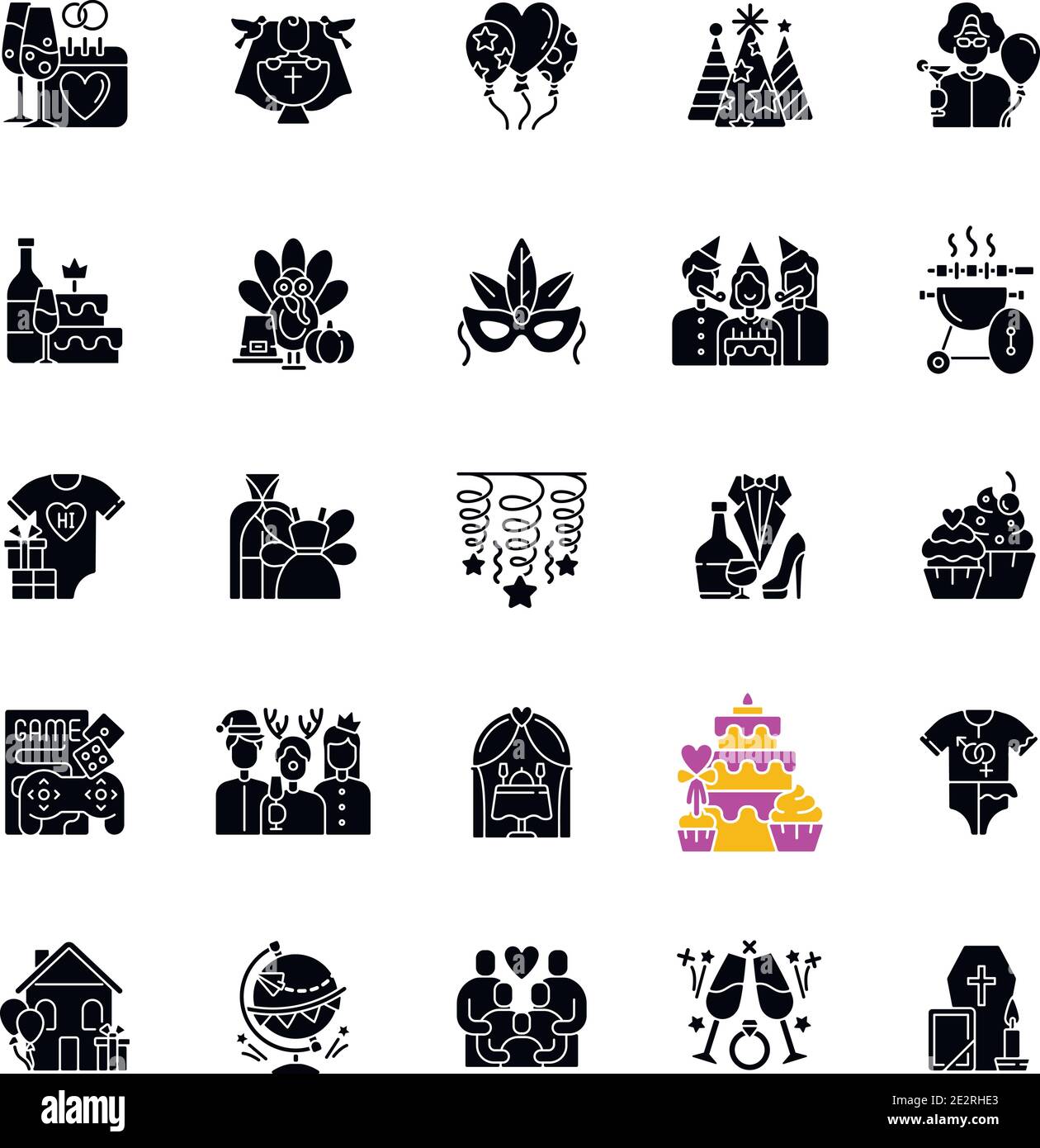 Black family birthday party Cut Out Stock Images & Pictures - Alamy