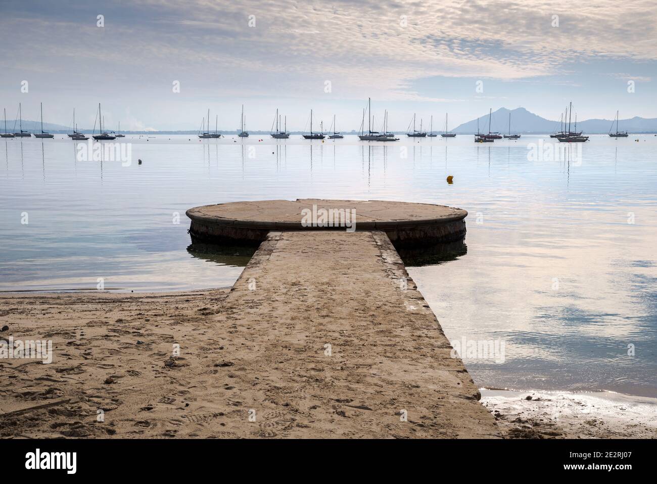Views of the Pollensa Bay, in the northern part of the island of ...