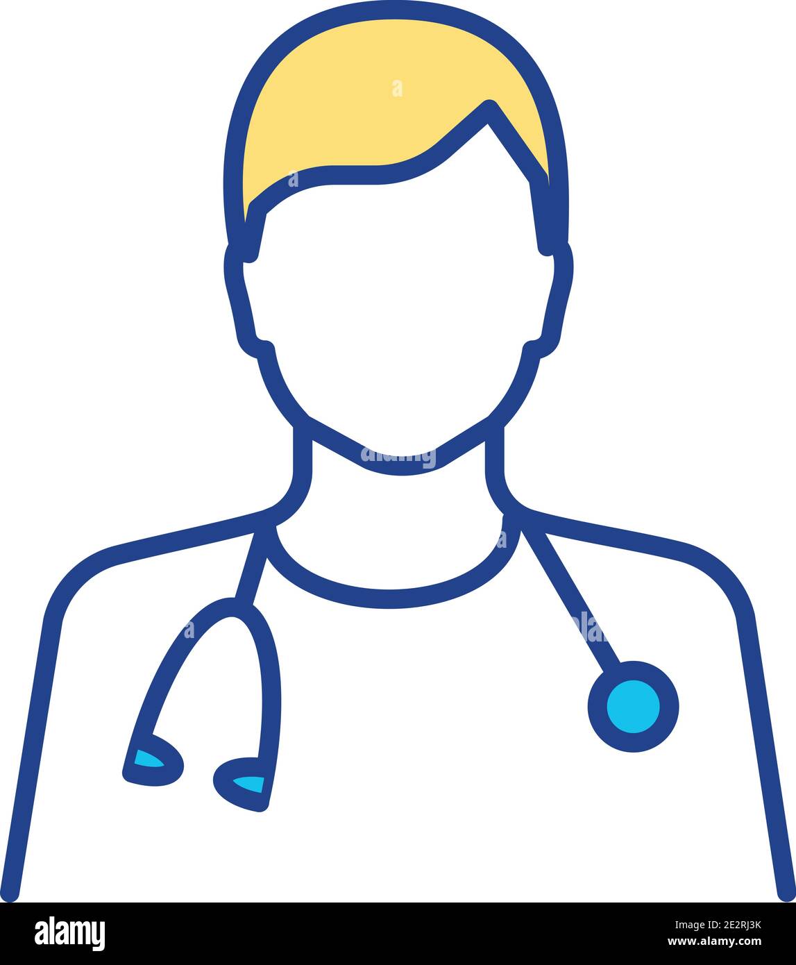 Frontline healthcare workers RGB color icon Stock Vector Image & Art ...