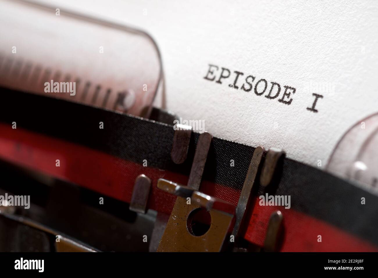 Episode I phrase written with a typewriter Stock Photo - Alamy
