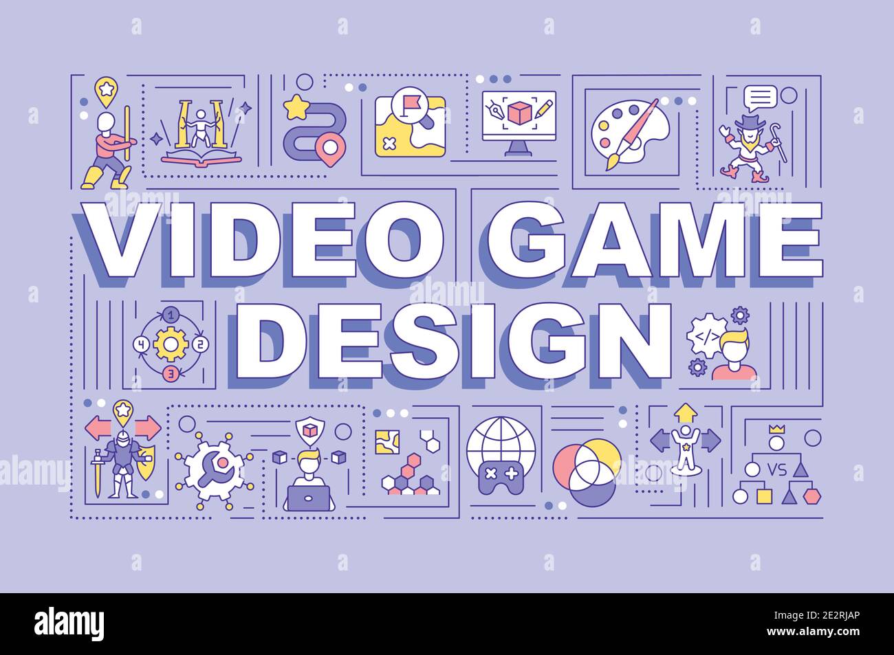 Videogame design development Stock Vector Images - Alamy