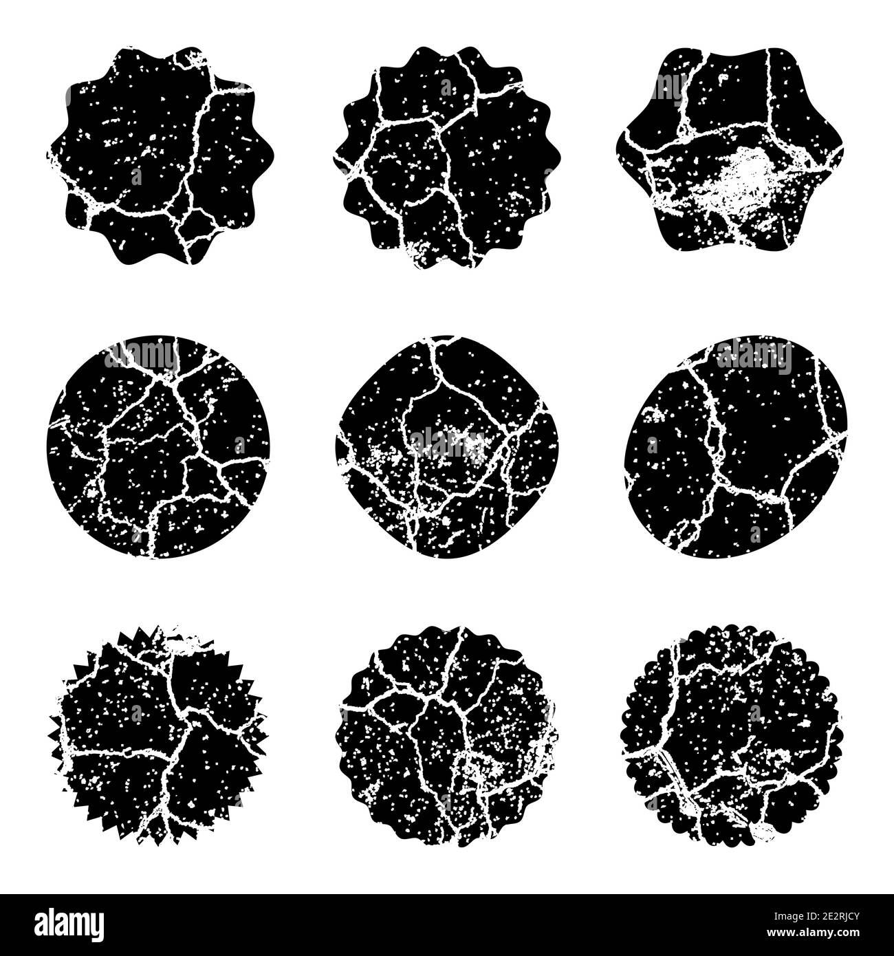 Cracked Stamp Texture Stock Vector Image & Art - Alamy