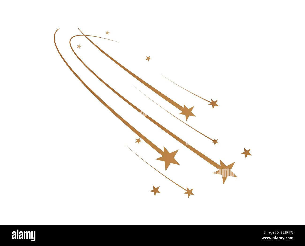 The falling stars are a simple drawing. Vector illustration Stock ...