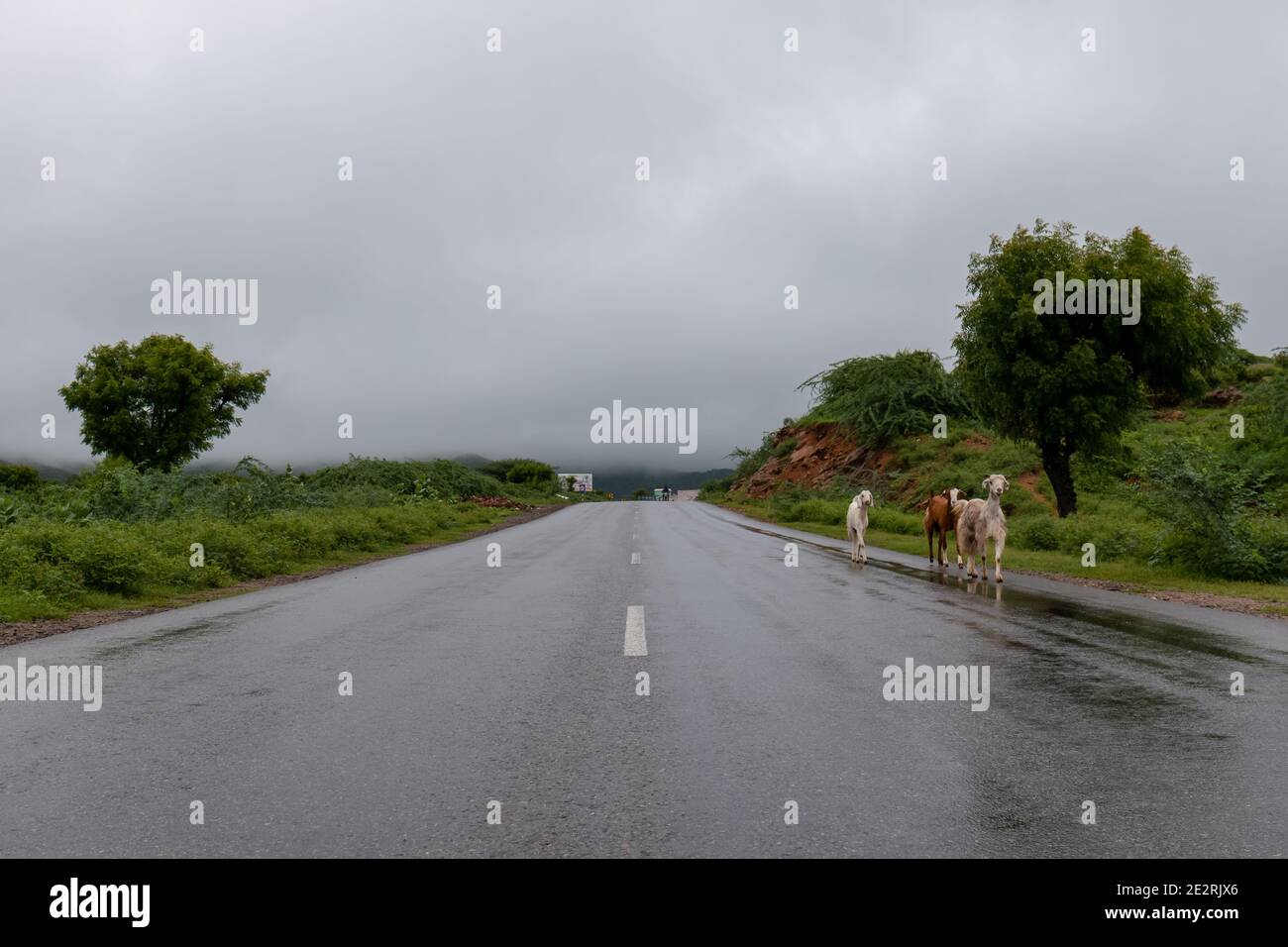 Indian Road Highways, Beautiful landscape of Indian roads during ...