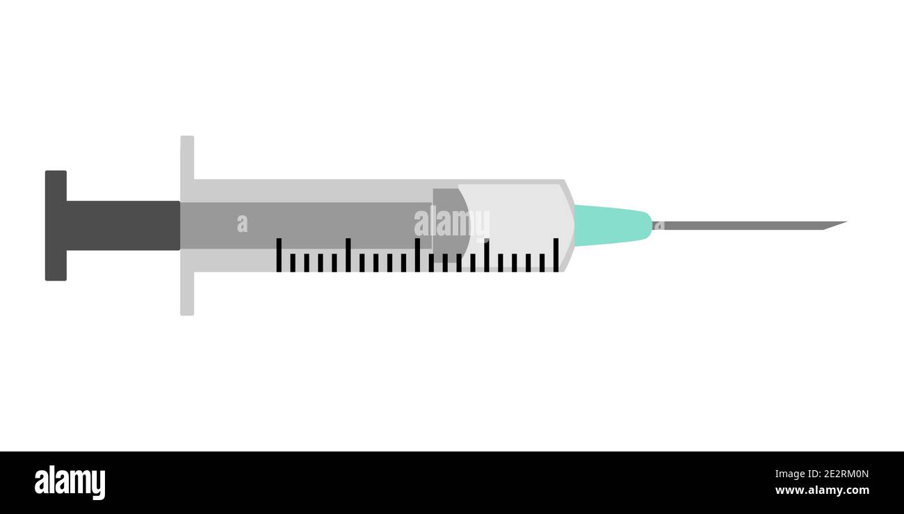 Stylized Syringe Needle Icon. Vector Image Stock Vector Image & Art - Alamy