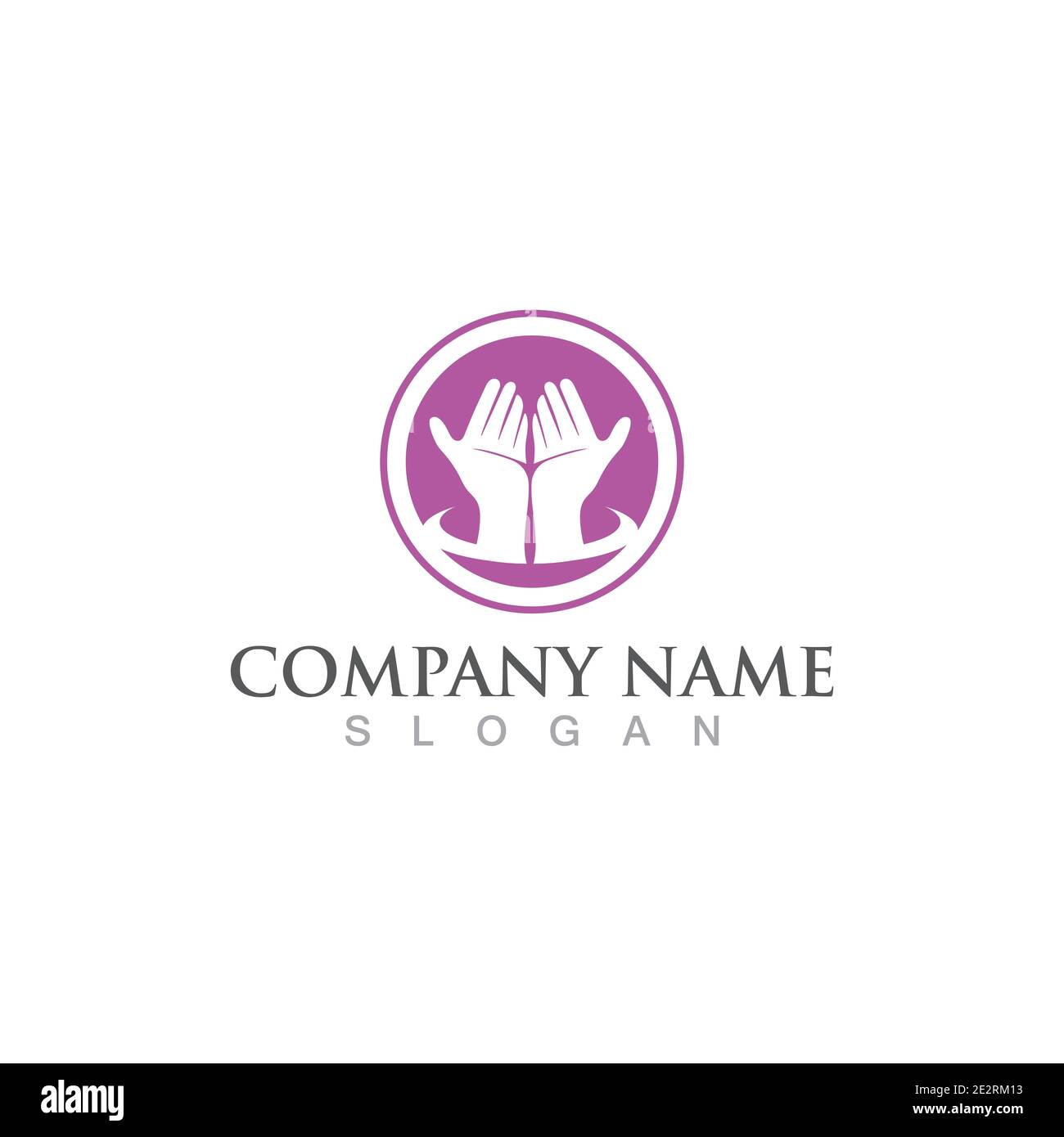 hand help care logo and symbol vector Stock Vector Image & Art - Alamy