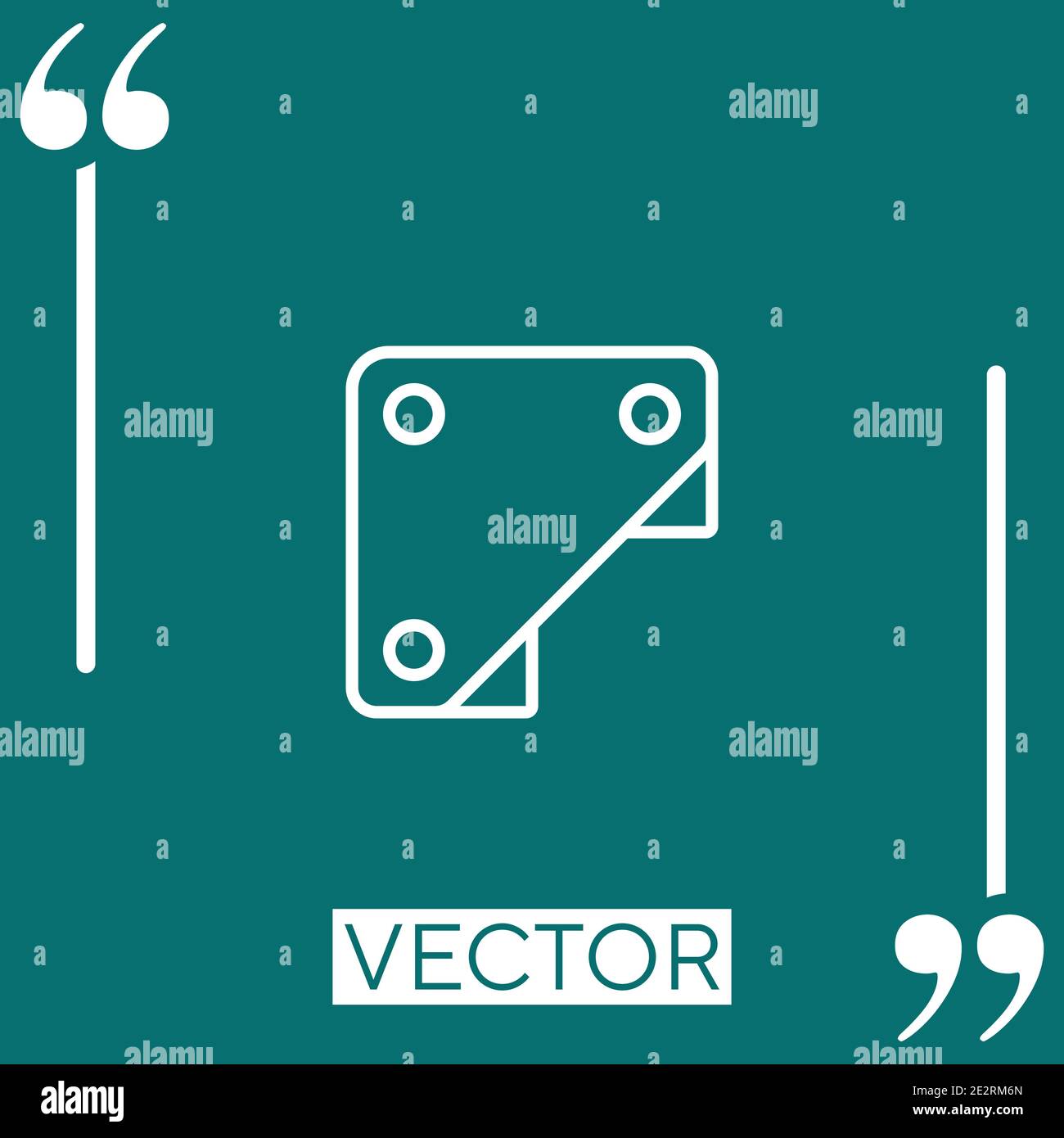 bracket vector icon Linear icon. Editable stroke line Stock Vector ...