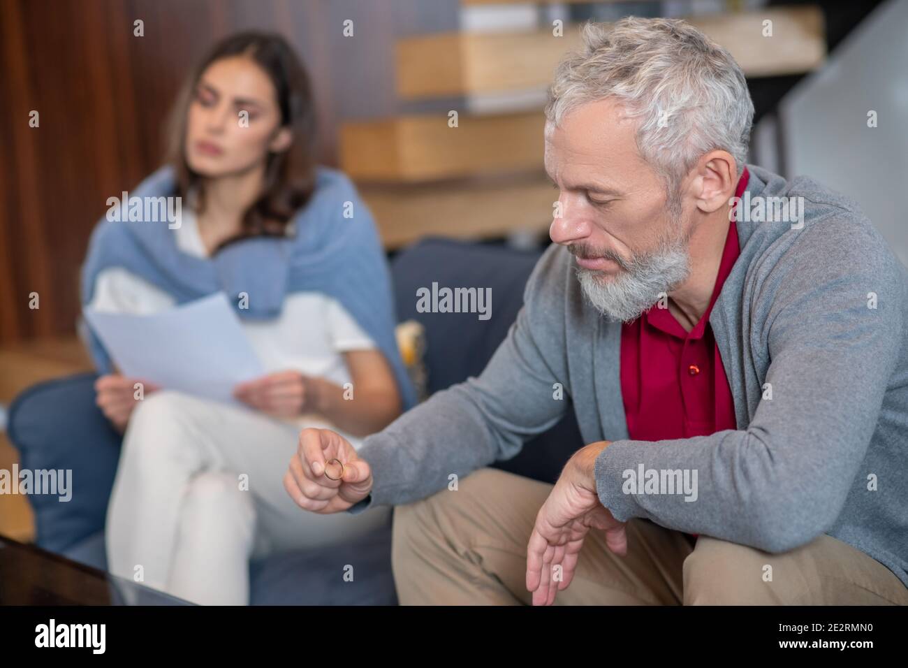 Age different arguing hi-res stock photography and images - Alamy