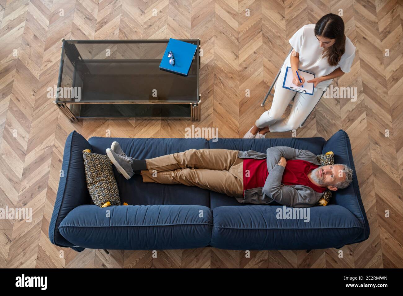 Therapist working with the client during the session Stock Photo - Alamy