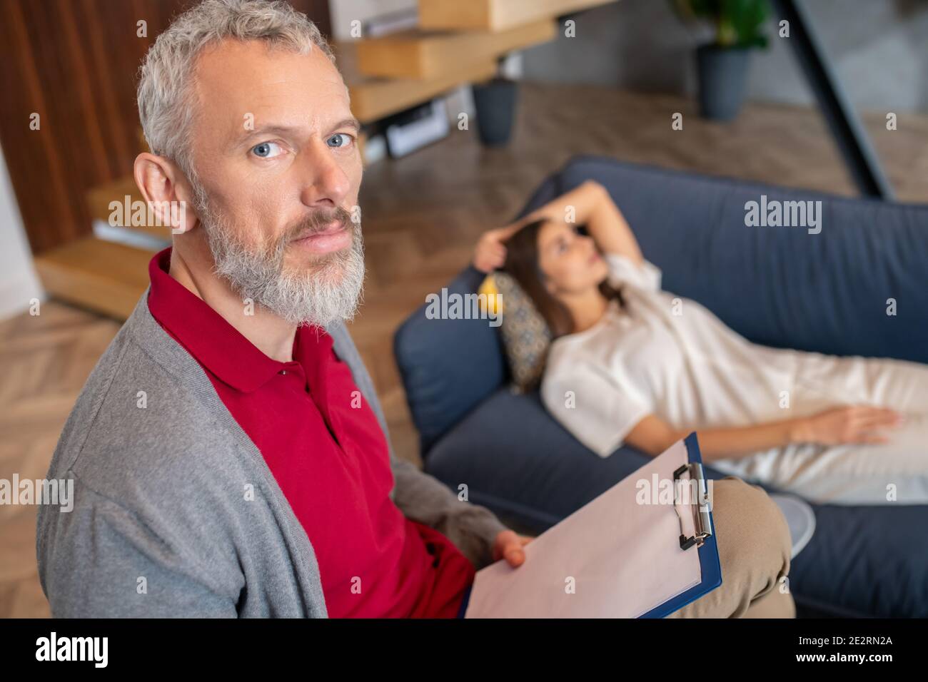 Conducting a session hi-res stock photography and images - Alamy