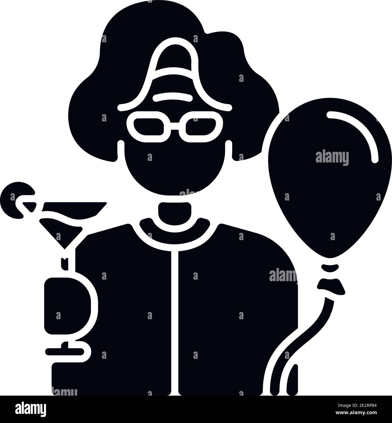 Retirement party black glyph icon Stock Vector Image & Art - Alamy